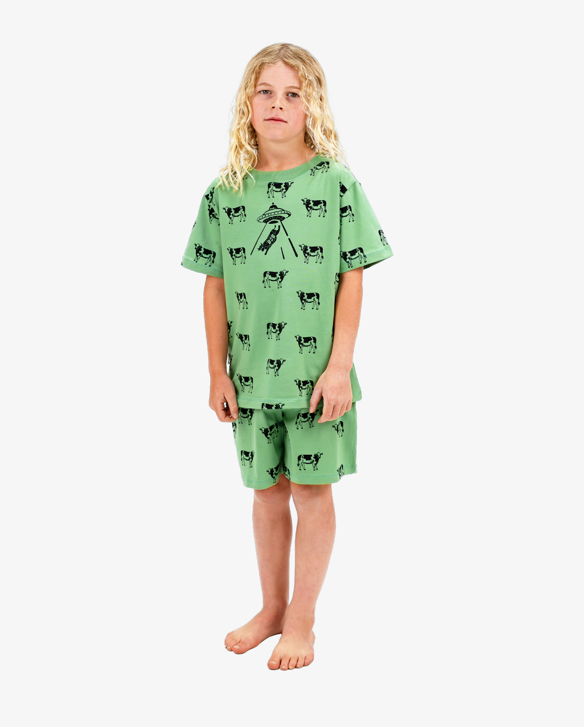 BAND OF BOYS | Green Cow Alien Pyjamas